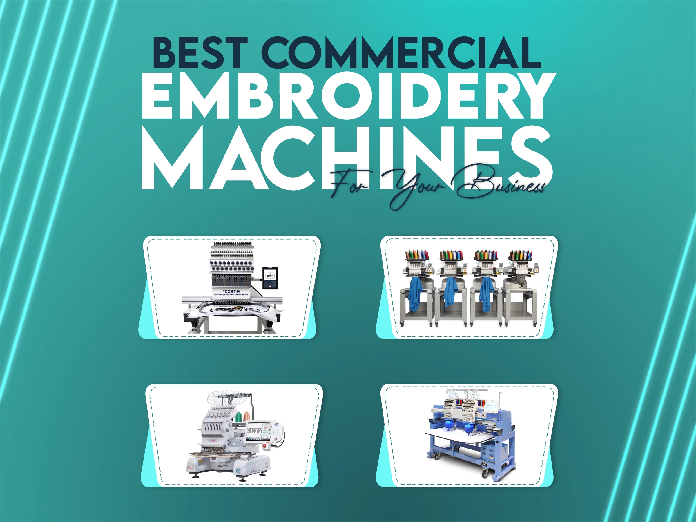 Best commercial embroidery machines for your business