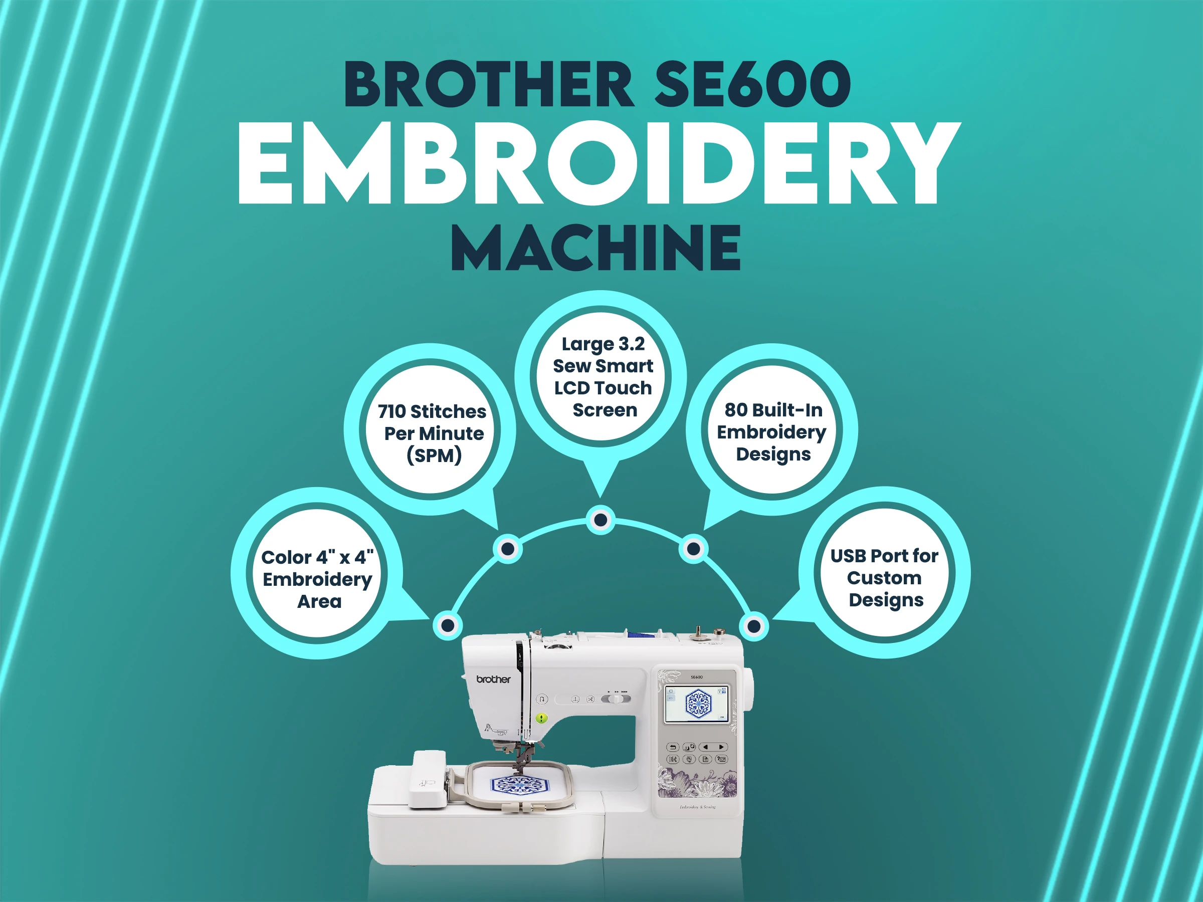 Brother SE600 Embroidery Machine Review | Features & Price