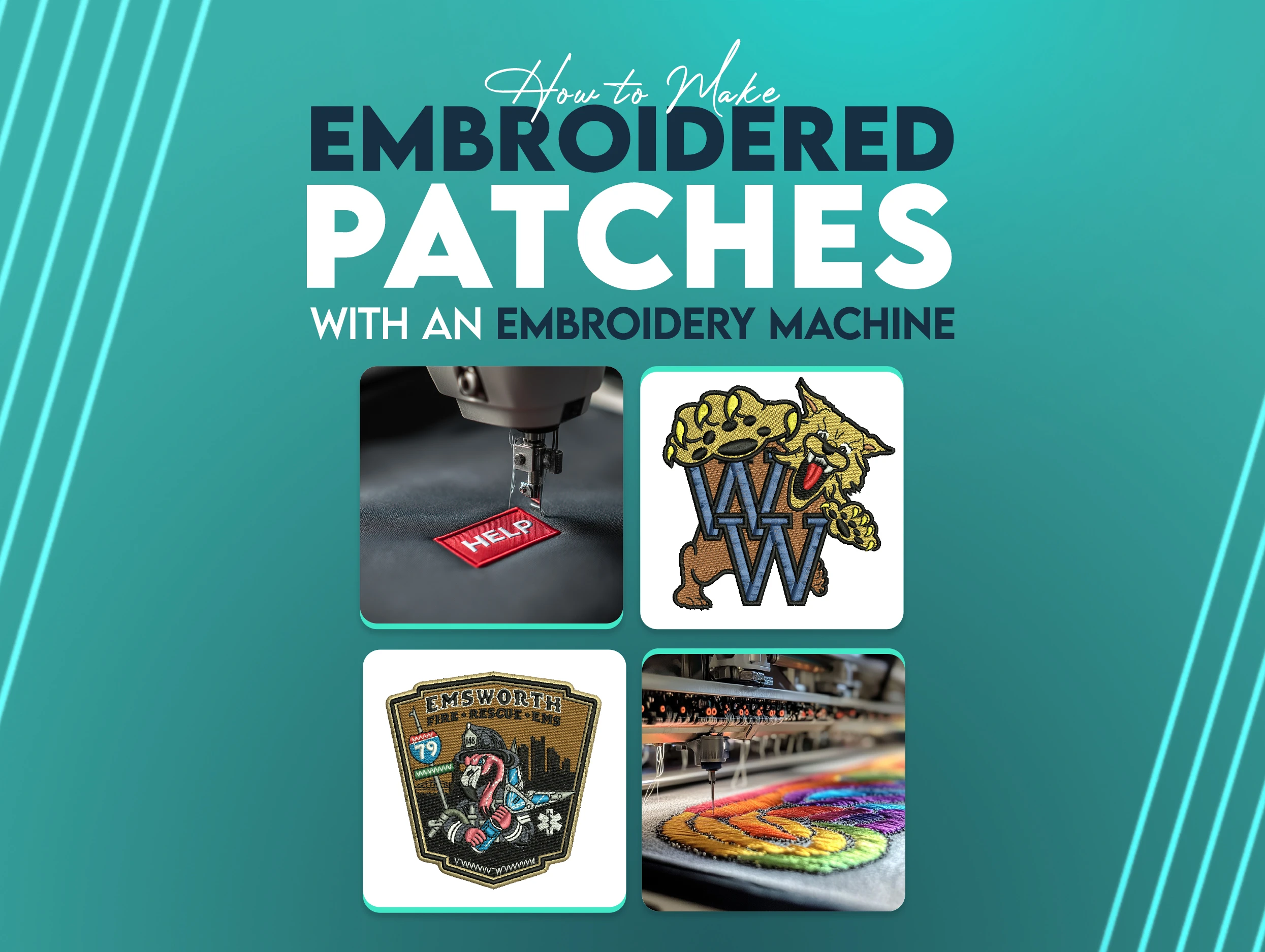 How to Make Embroidered Patches With An Embroidery Machine